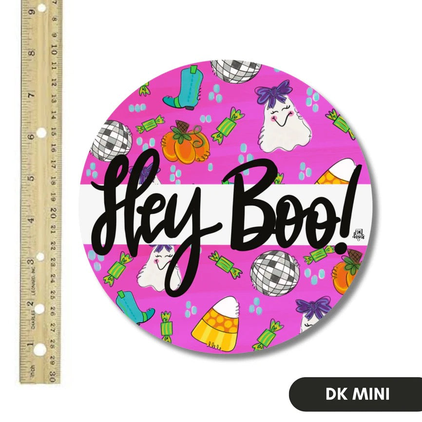 DK Designs Hey Boo Circle Mini Door Decor