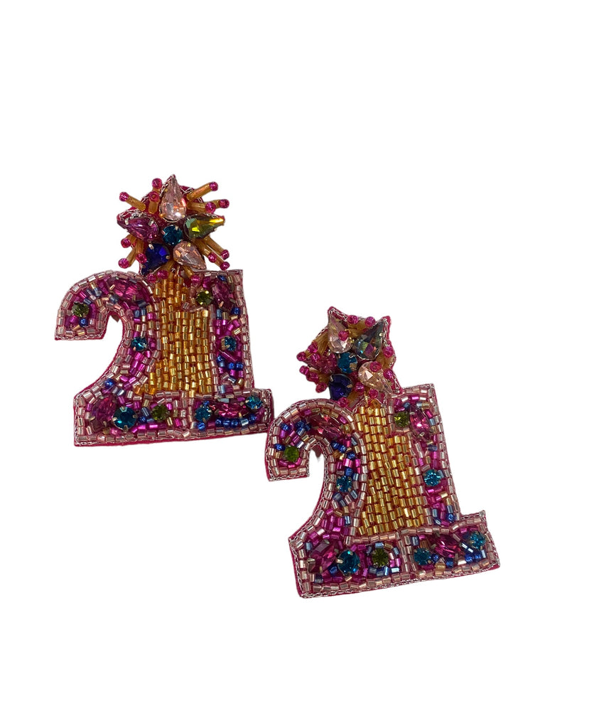 Camel Threads 21 Statement Earrings
